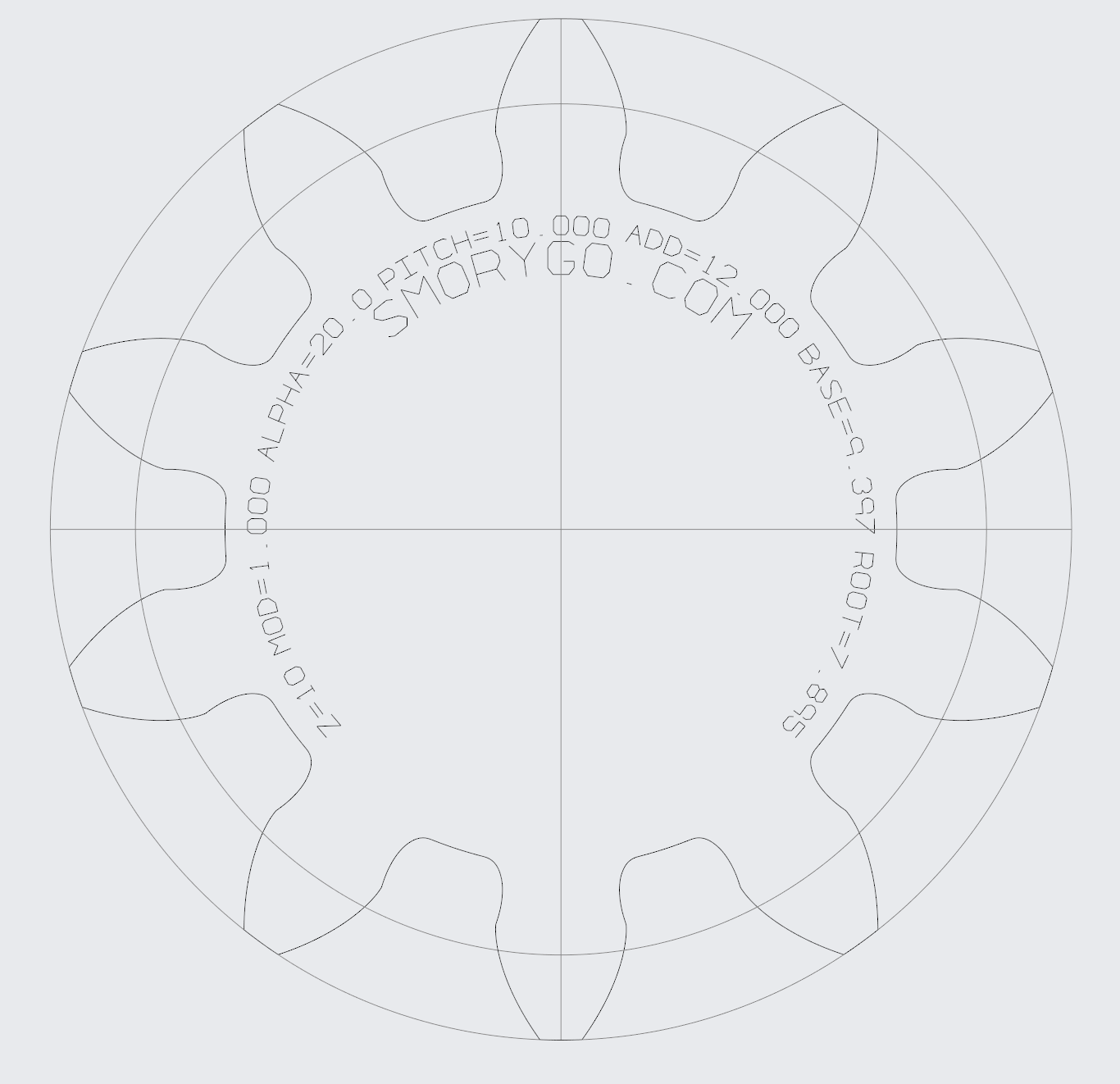Gear generator: single gear & gear pair SVG/DXF export – Viktor Smorygo